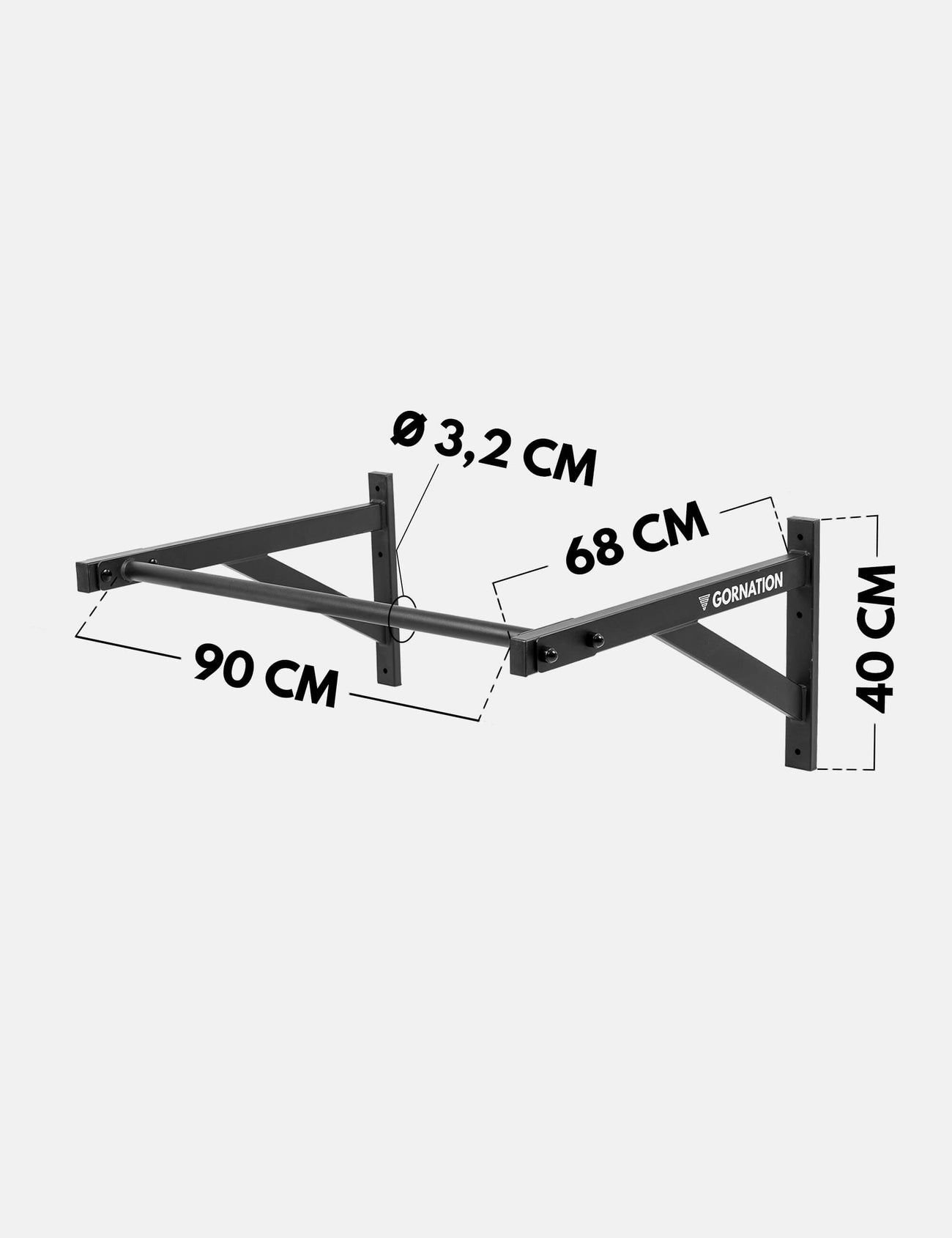 Home › Pull Up Bars › Wall Mounted Pull Up Bar Medium