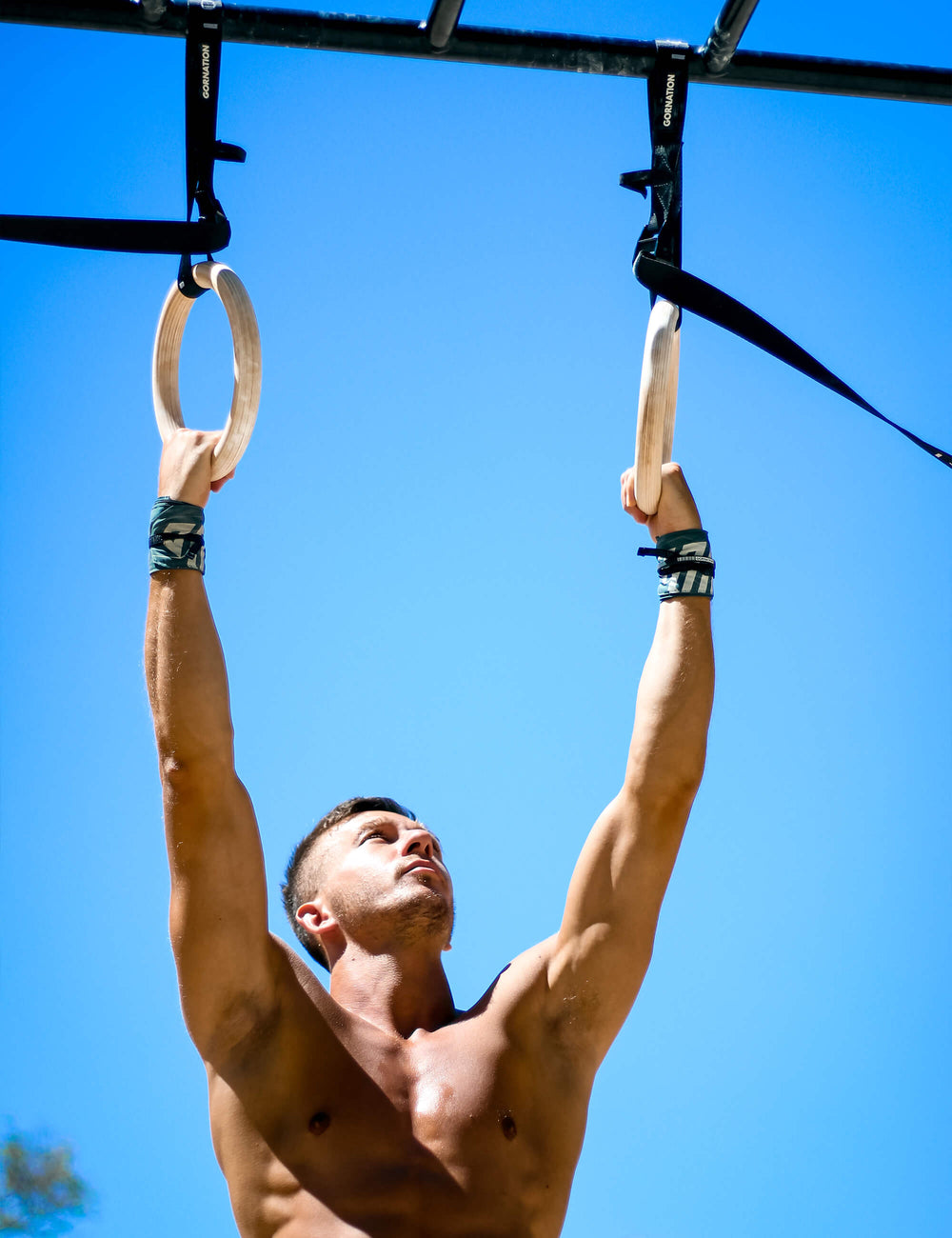 Olympic Birchwood Gymnastics Rings with Straps | GORNATION